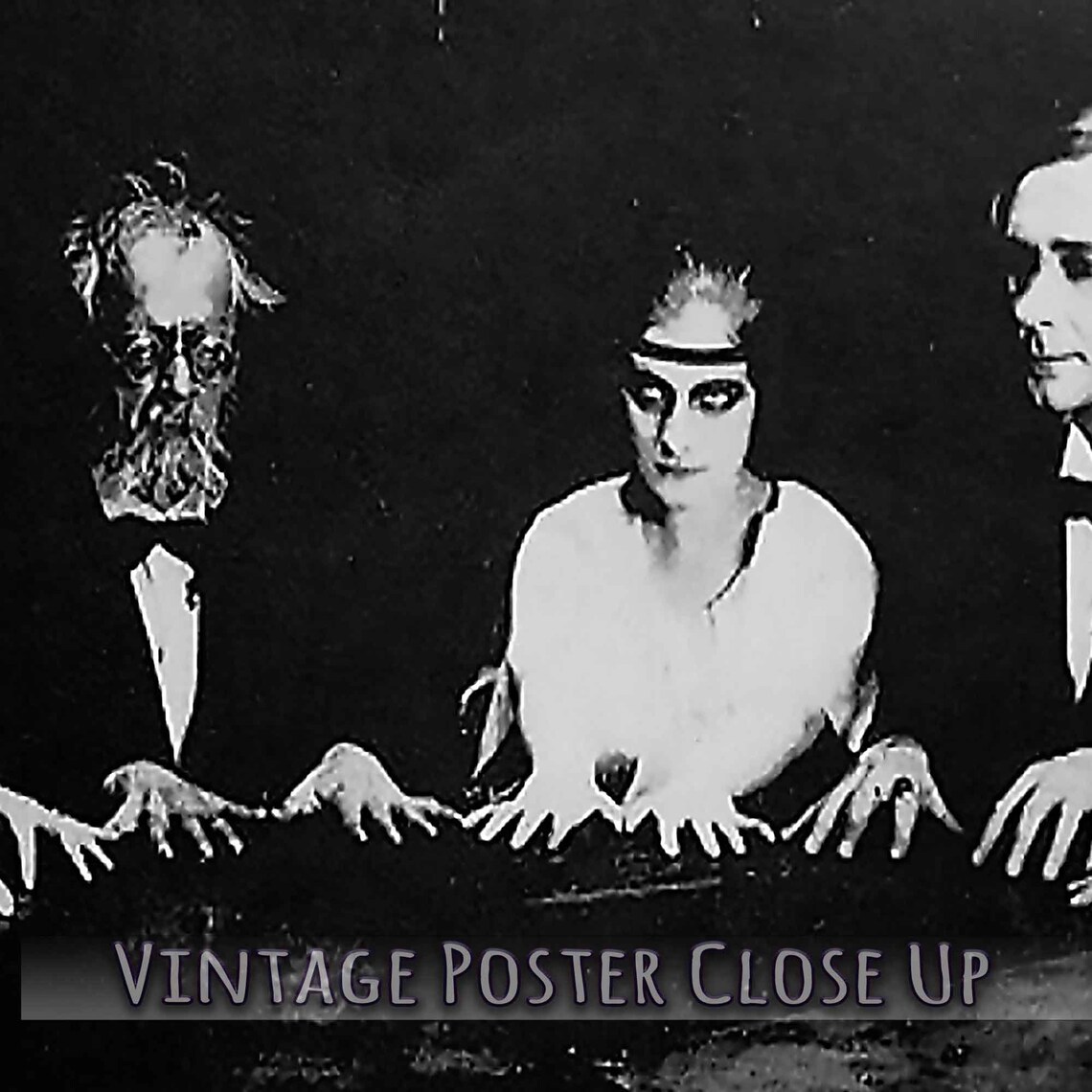 Victorian Ghost Seance Scene Poster Ghostly Victorian Seance Print UK ...