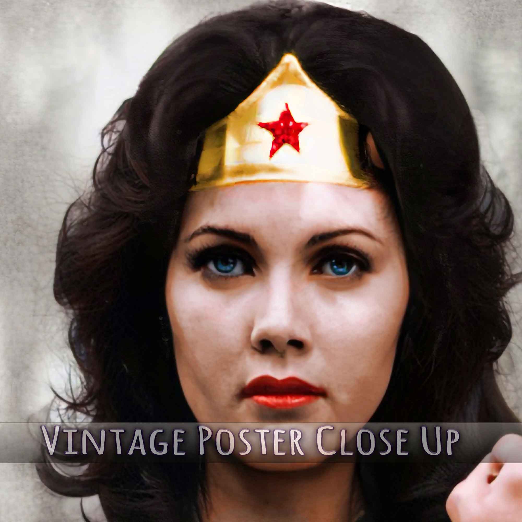 Lynda Carter Wonder Woman Poster, Vintage Wonder Woman Photo From 1976 ...