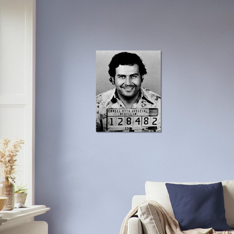 Pablo Escobar Poster King of Cocaine Vintage Photo Portrait - Etsy
