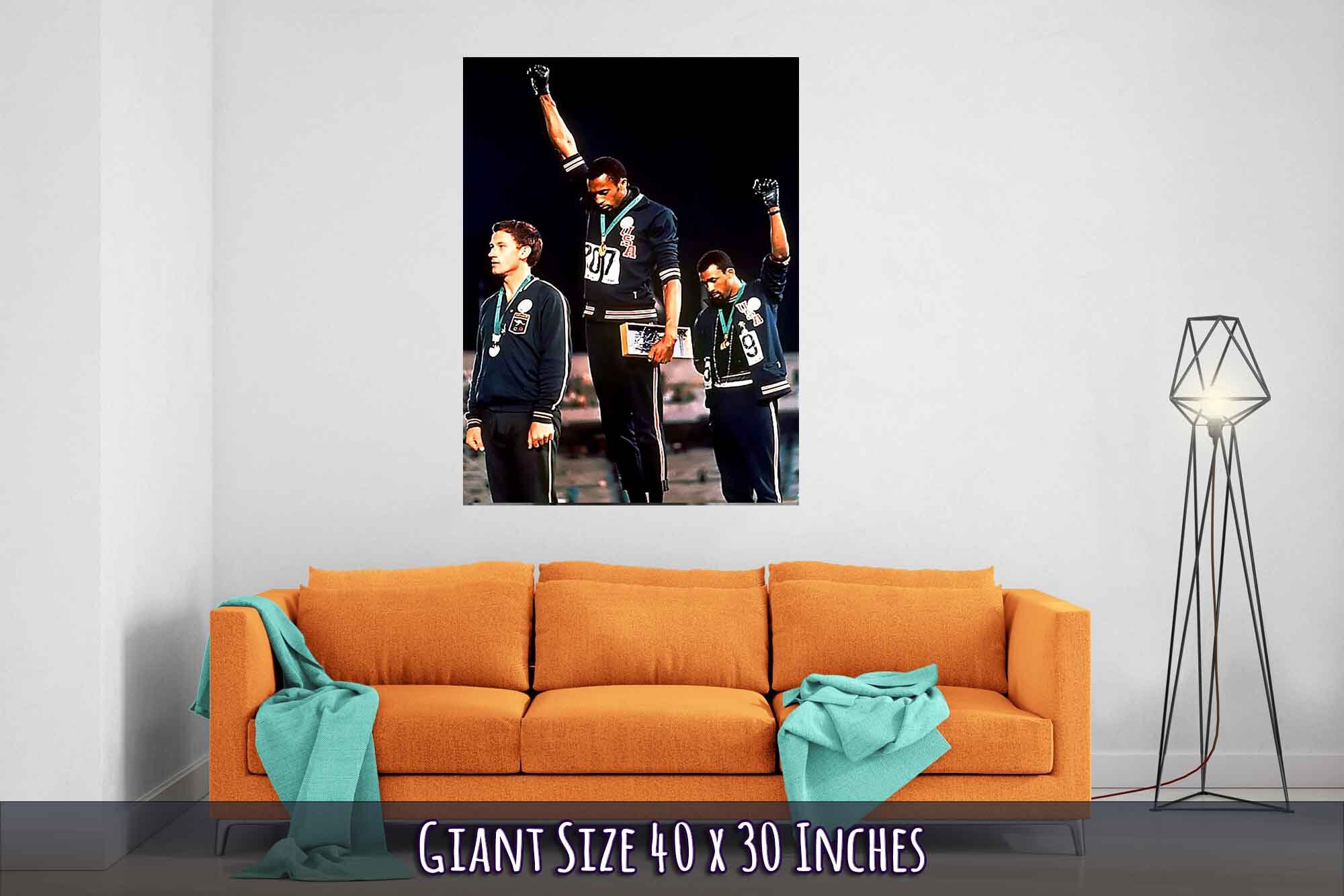 Black Power Poster, Famous Photo Print From 1968, Vintage Black History ...