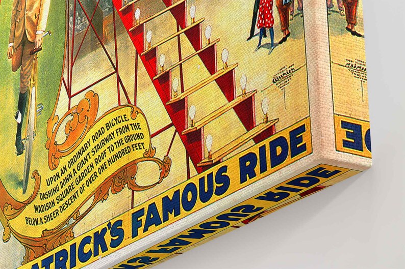Vintage Circus Canvas, Kilpatricks Cycle Ride, Sells Brothers, Americas ...