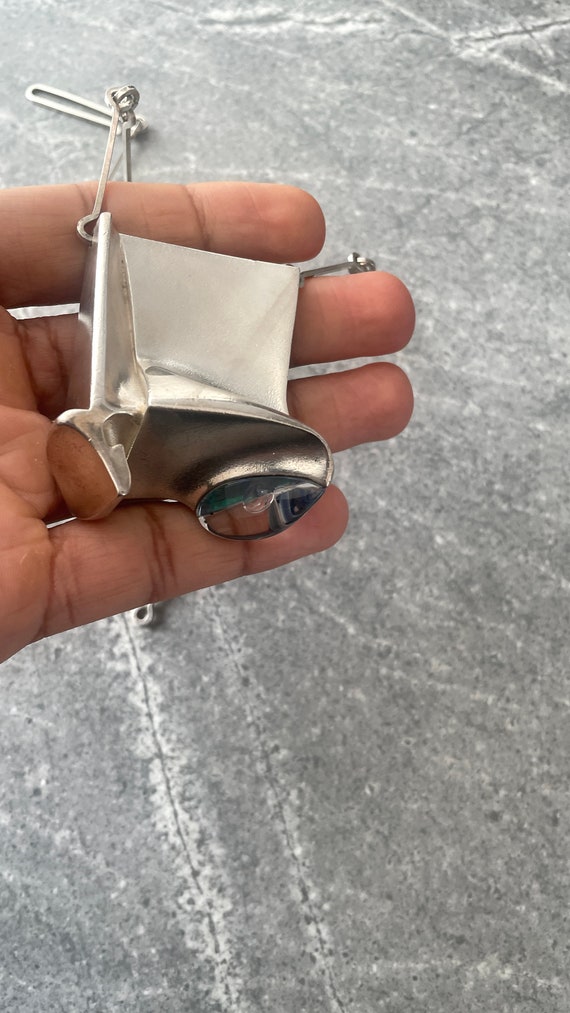 Bjorn Weckstrom for Lapponia "Monolith" silver pendan… - Gem