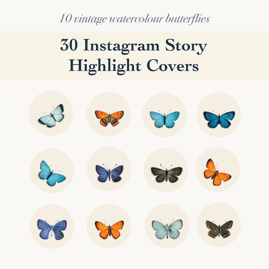 30 Butterfly Instagram Story Highlight Covers Cute IG Highlight Covers ...