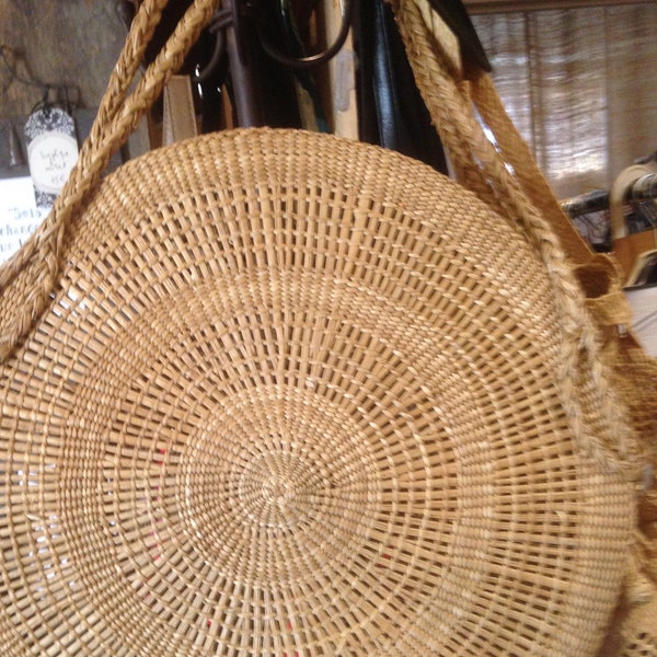 Sac paille ronde - Etsy France