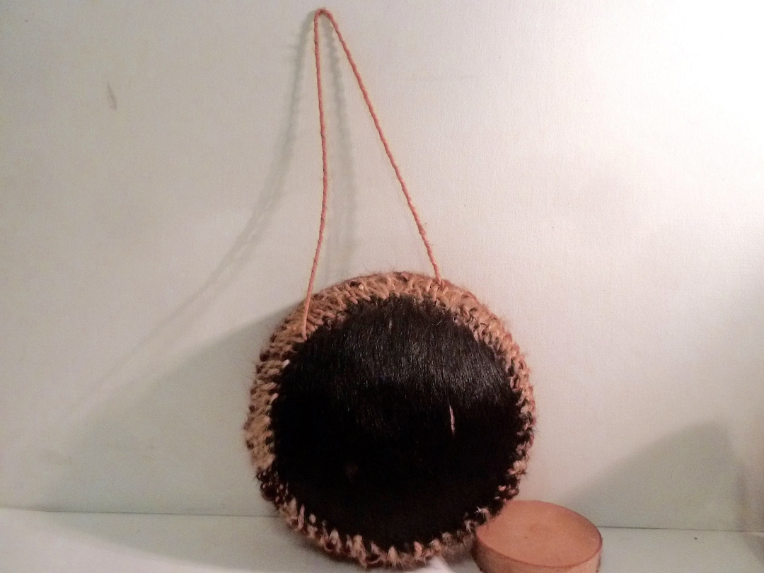 Authentic Berber Nomadic Tambourine in Leather and Cowhide - Etsy