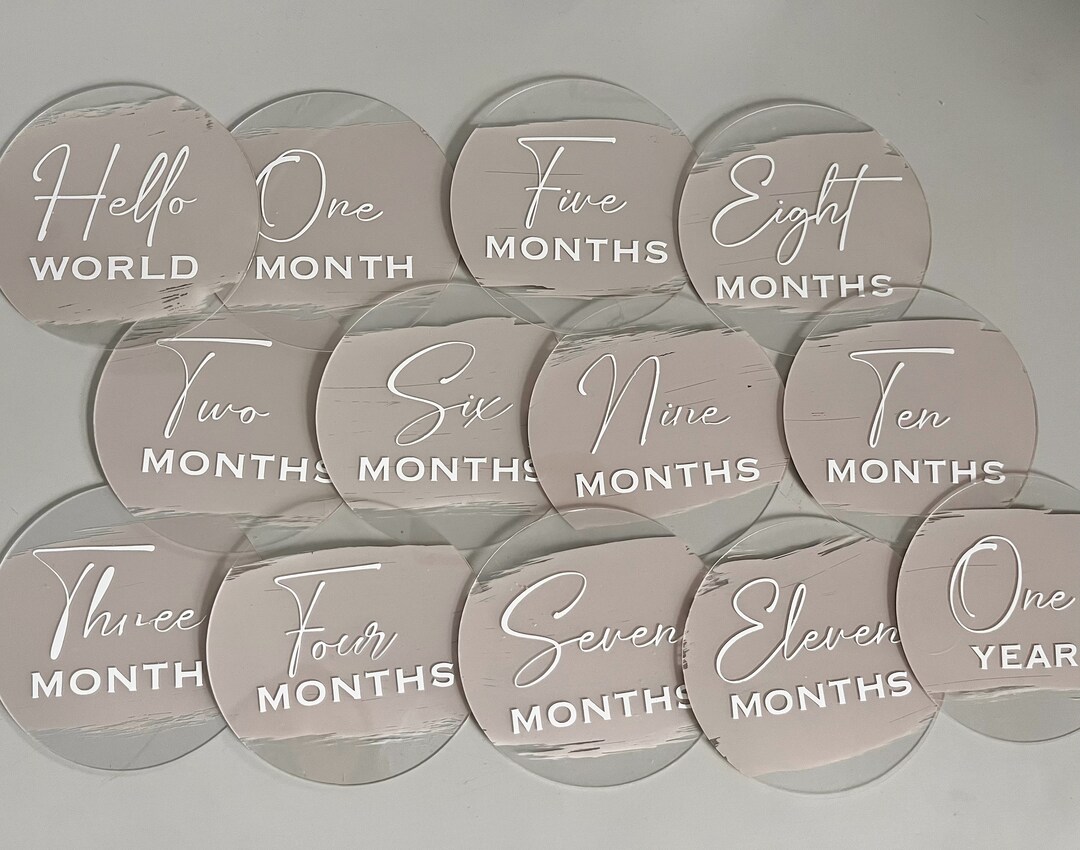 Acrylic Baby Milestone Discs - Etsy