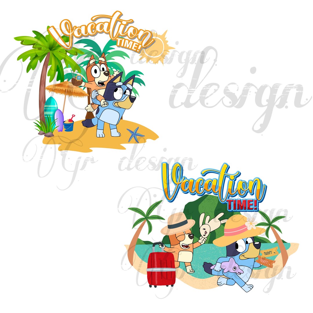 Bluey Vacation Mode Png - Etsy