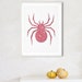 Spider Printable Pink Glitter Spider Wall Art Glam Halloween - Etsy
