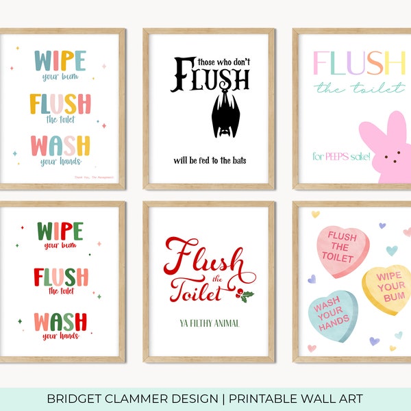 Kids Bathroom Signs - Etsy