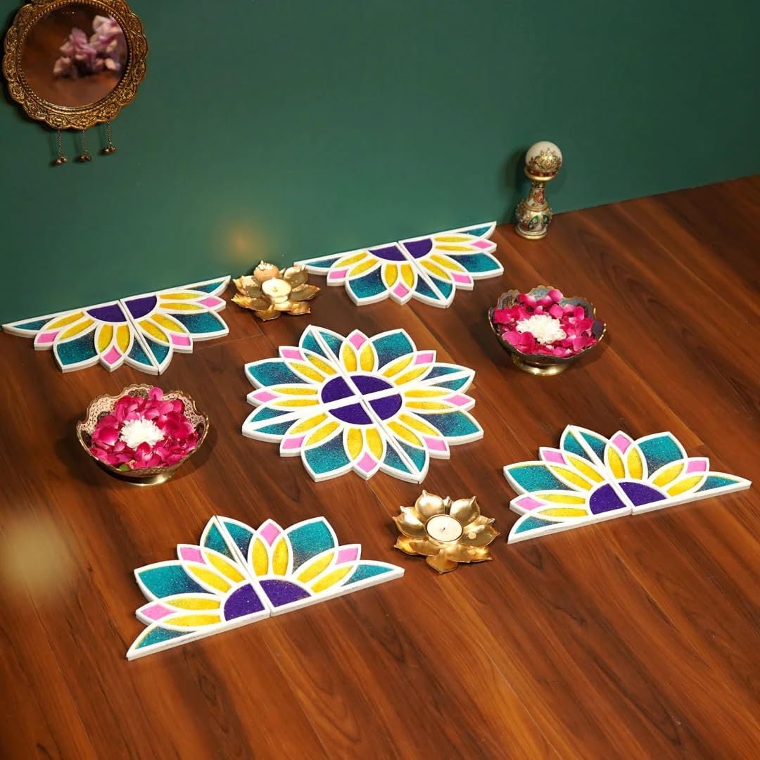Stunning Rangoli Set Reusable Rangoli Mess-free Rangoli - Etsy UK