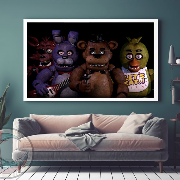 Celebrate Five Nights at Freddys Poster - Etsy