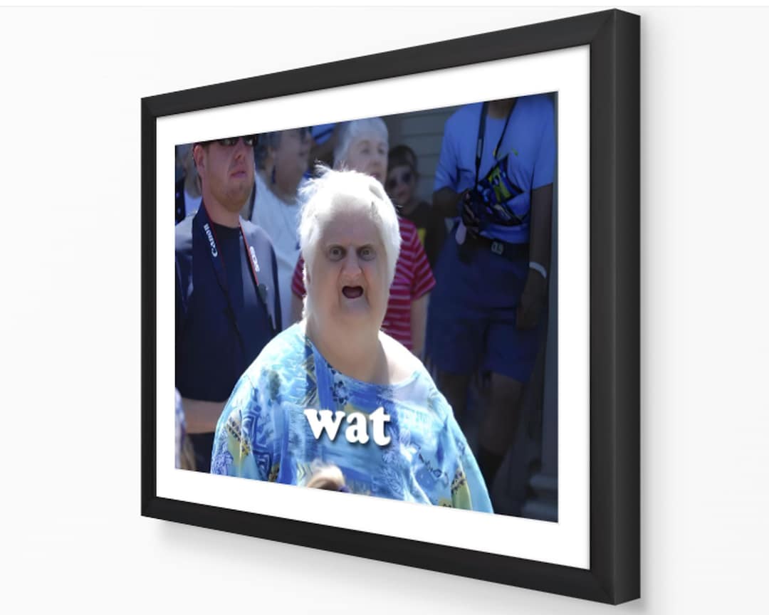 Wat - Classic Meme Poster | Nostalgic Internet Meme Prints - Etsy