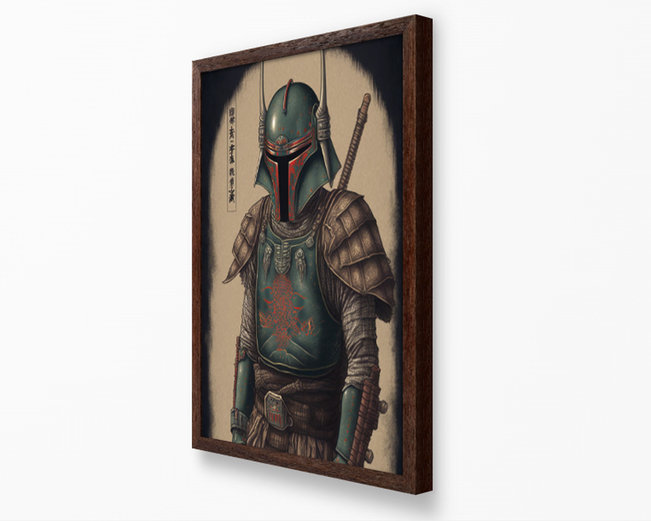 Vintage Samurai Bounty Hunter Portrait - Samurai Posters - Etsy