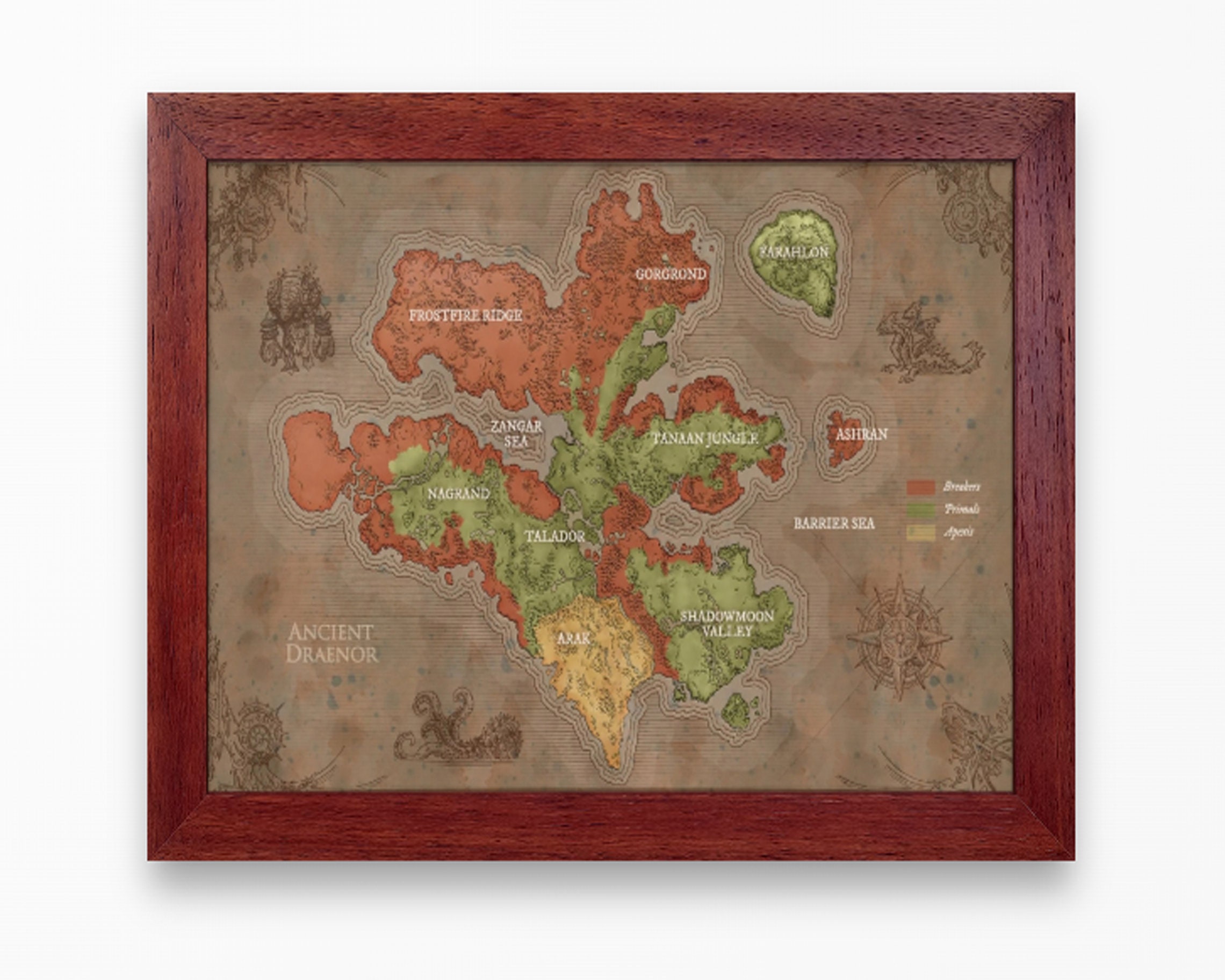 Continents of Wow Map Collection (and Singles) - Classic Game Maps ...
