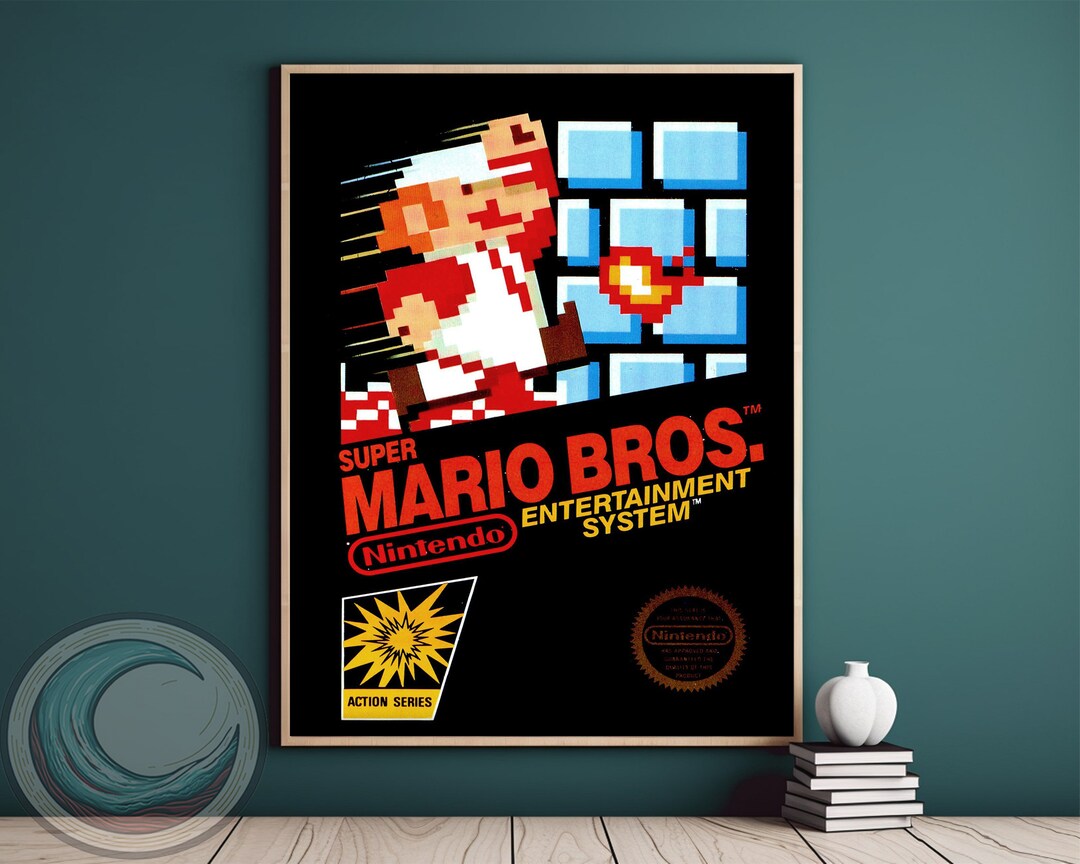 Retro NES Game Poster Classic Game Art - Etsy