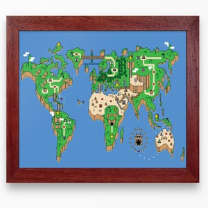 Map of SNES Classic Game - Etsy