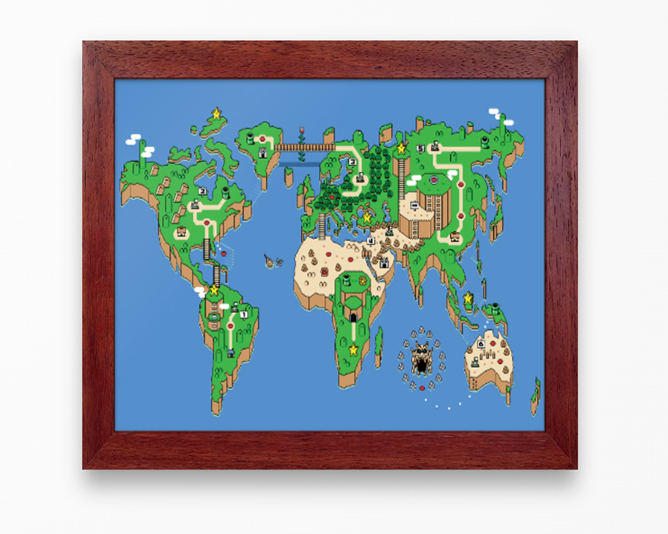 Map of SNES Classic Game - Etsy