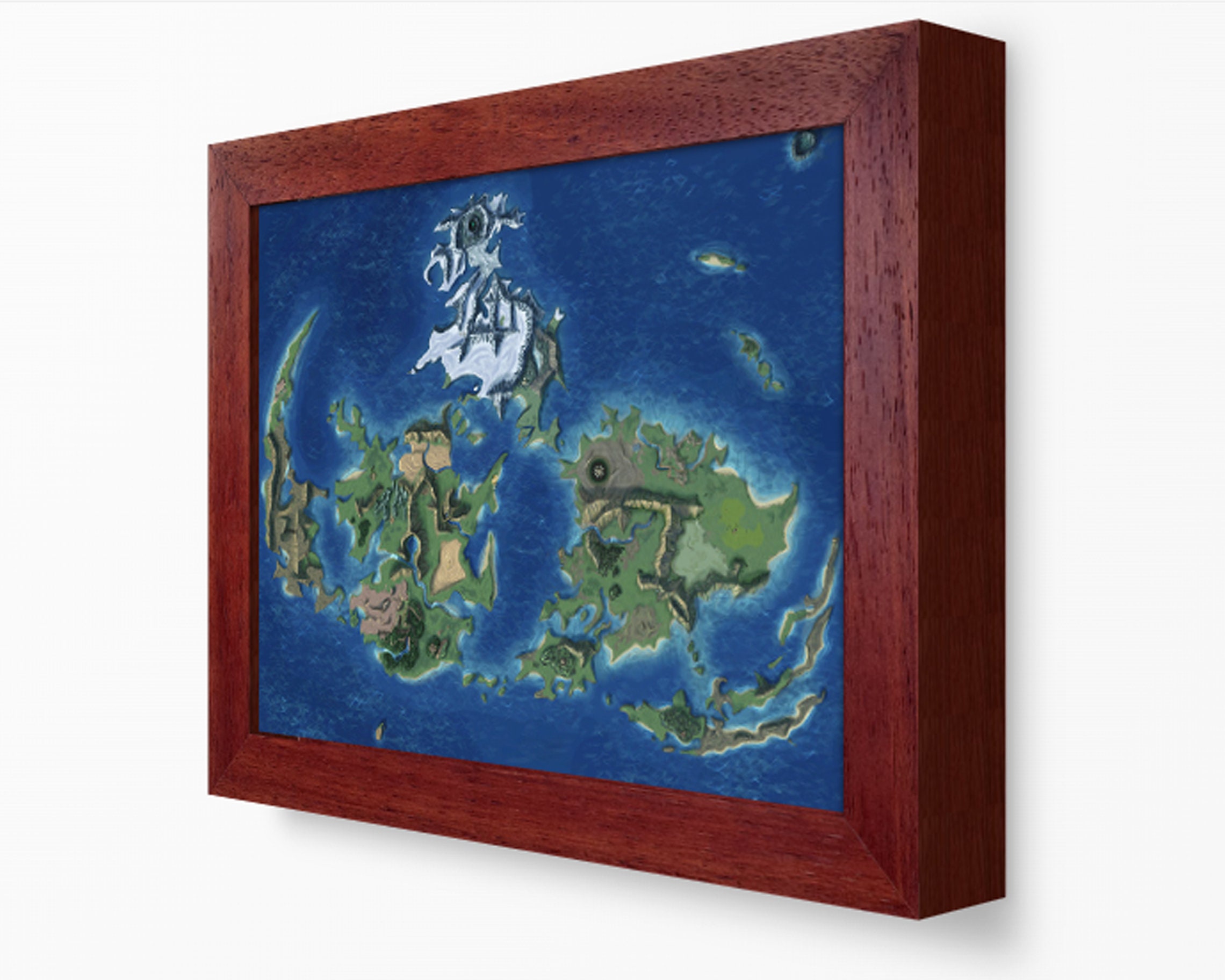 Map of Gaia - FFVII - Classic Game Maps - Etsy