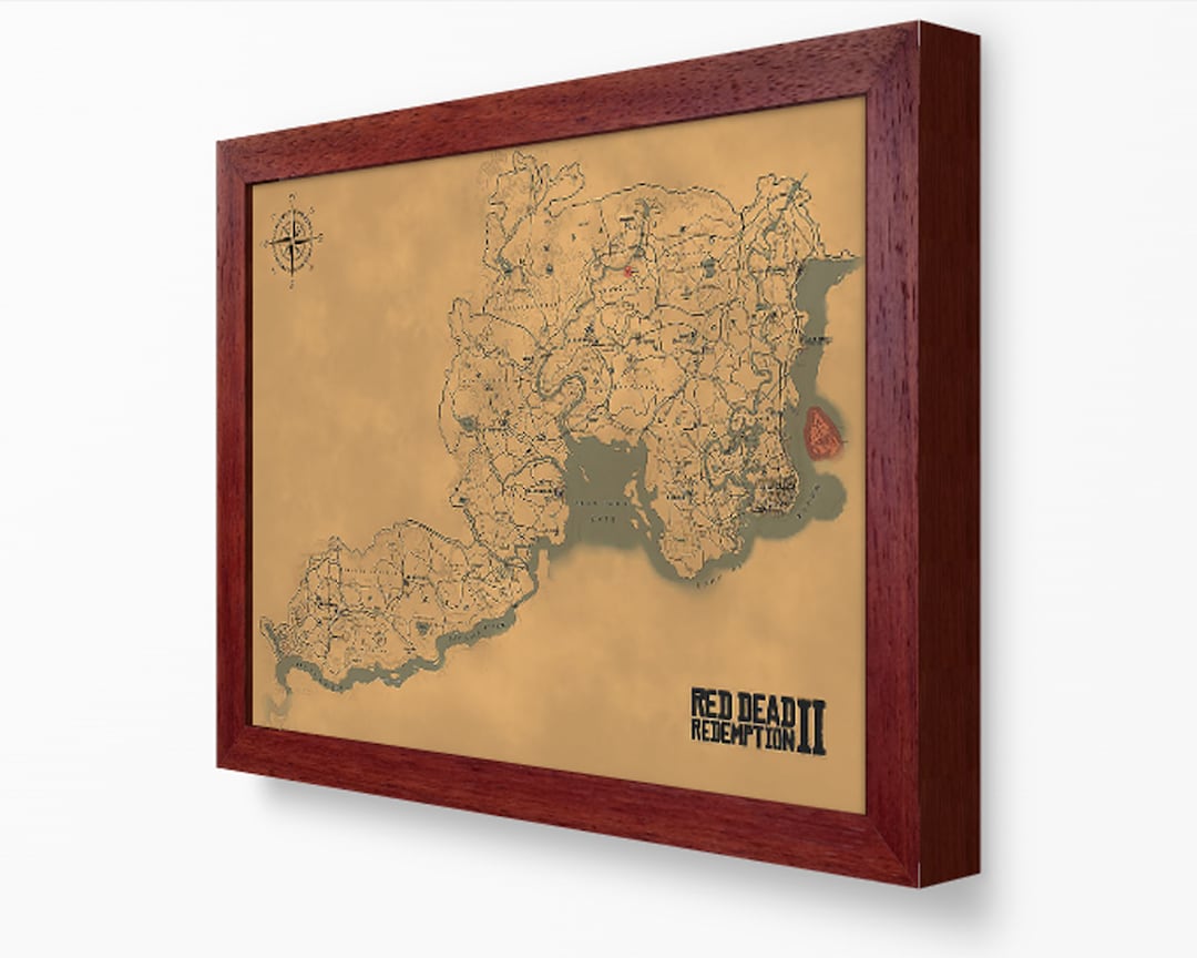 Map of the States RDR2 Classic Game Maps - Etsy Canada