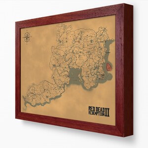 Map of the States RDR2 Classic Game Maps - Etsy Canada