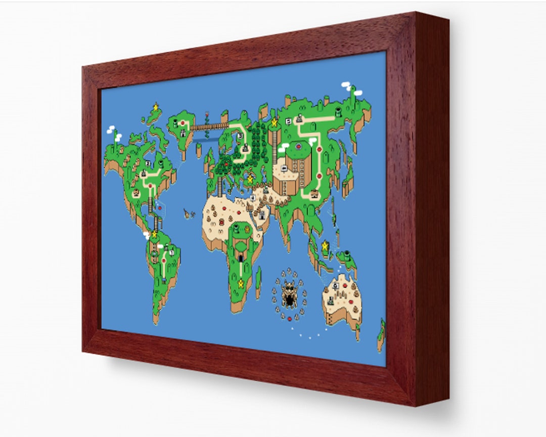 Map of SNES Classic Game - Etsy