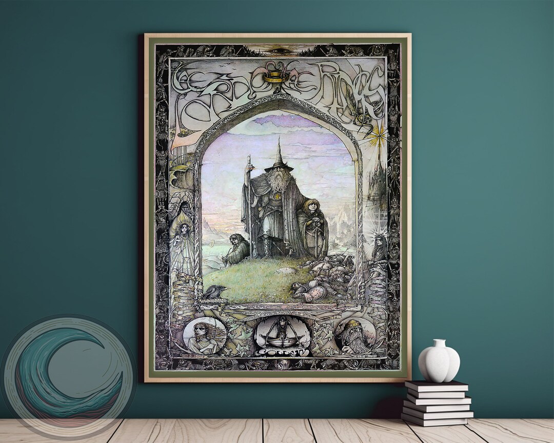 Grey Wizard Picture Frame Custom Lotr Poster - Etsy