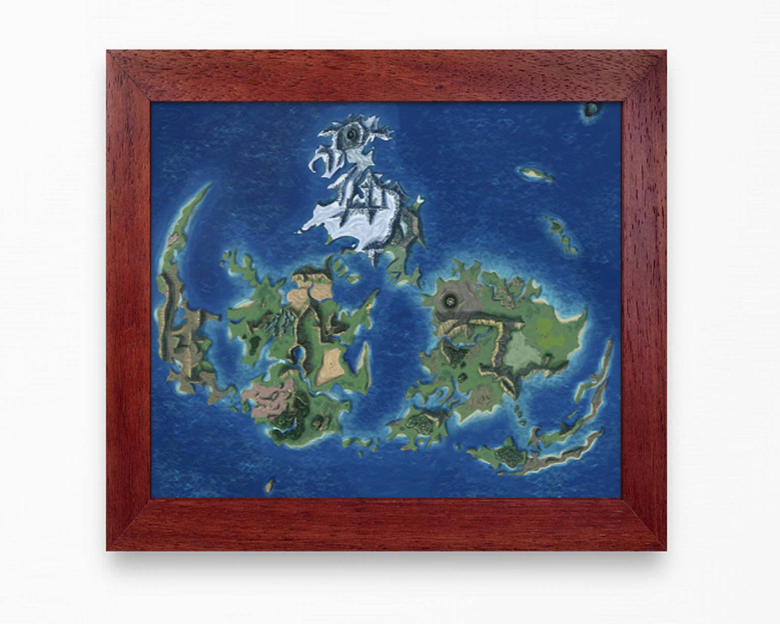 Map of Gaia - FFVII - Classic Game Maps - Etsy