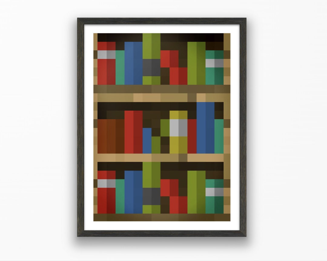 Classic Bookshelf - Ingame Textures - Nostalgia Posters - Etsy