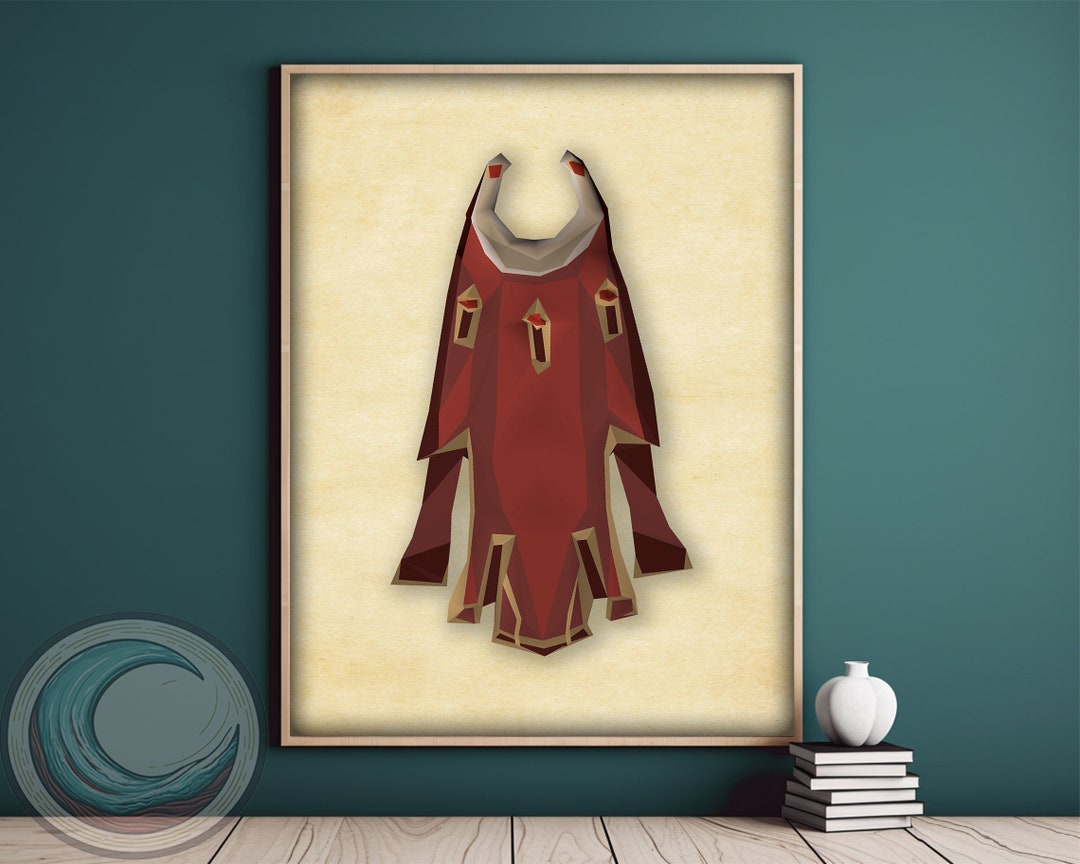 Max Skill Cape Poster Nostalgic Game Classics - Etsy