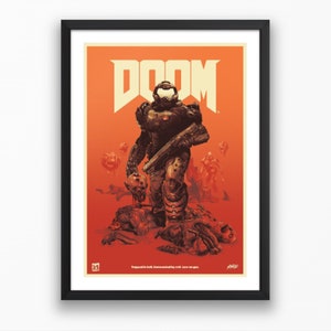 DOOM Classic Game Poster - Etsy