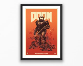 Classic Doom Poster - Etsy