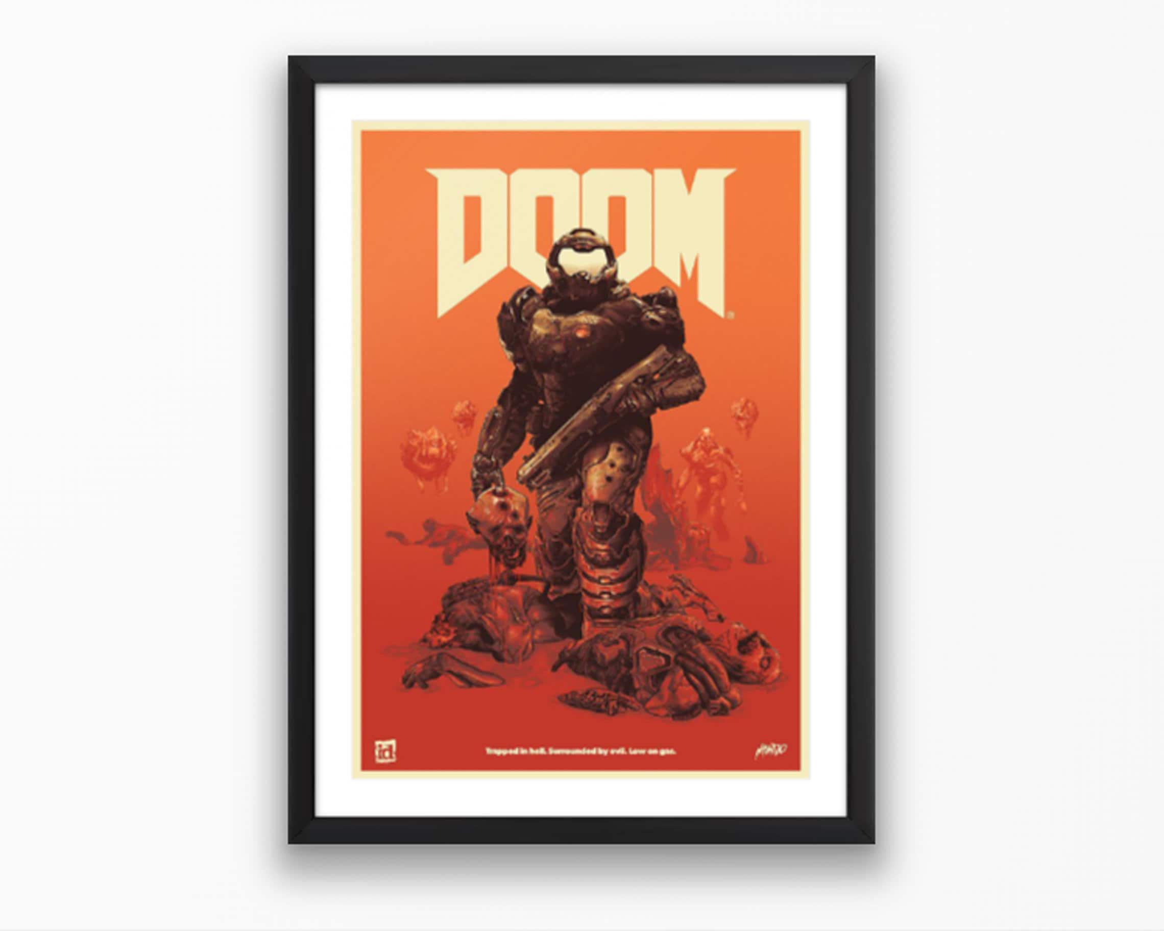 DOOM Classic Game Poster - Etsy