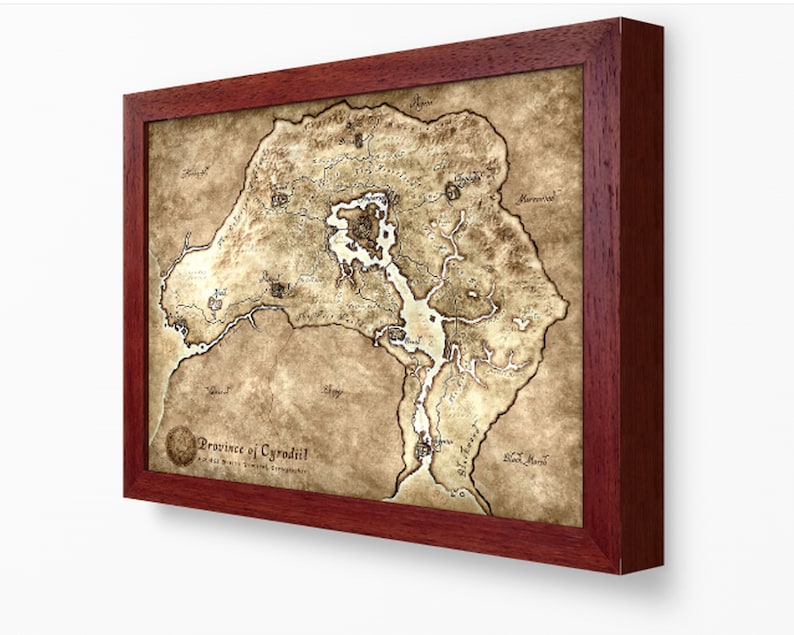 Map of the Province of Cyrodiil - ESIV - Classic Game Maps - Etsy