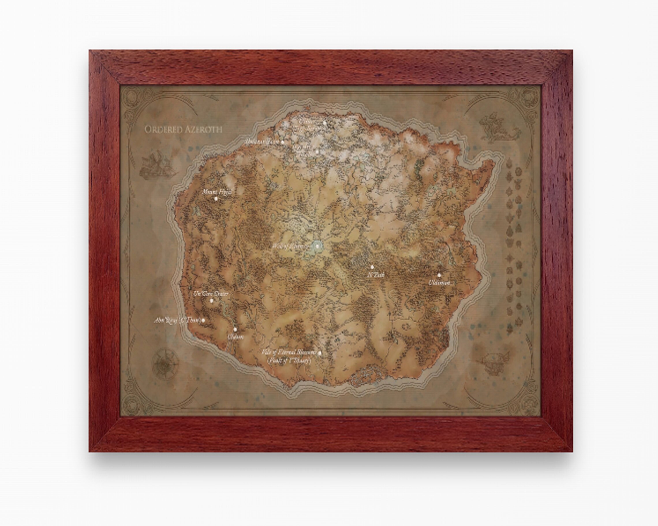 Continents of Wow Map Collection (and Singles) - Classic Game Maps ...
