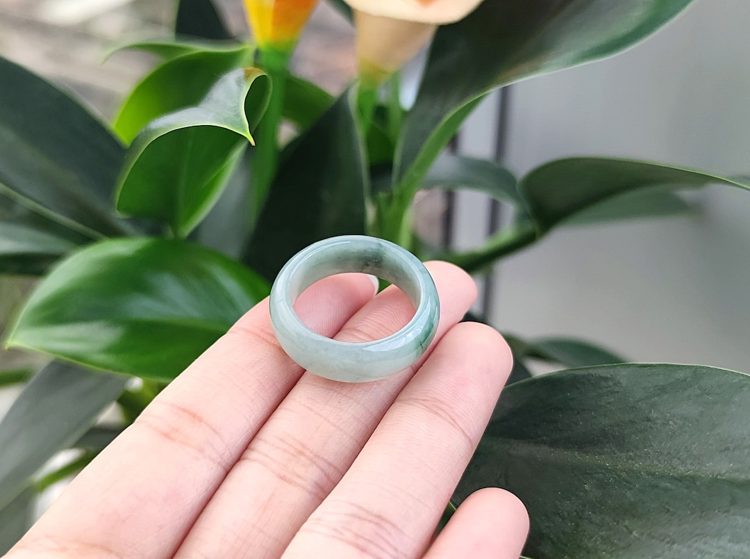 9US Real Jade Ring Authentic Jadeite Jade Ring Natural Burmese Grade A ...