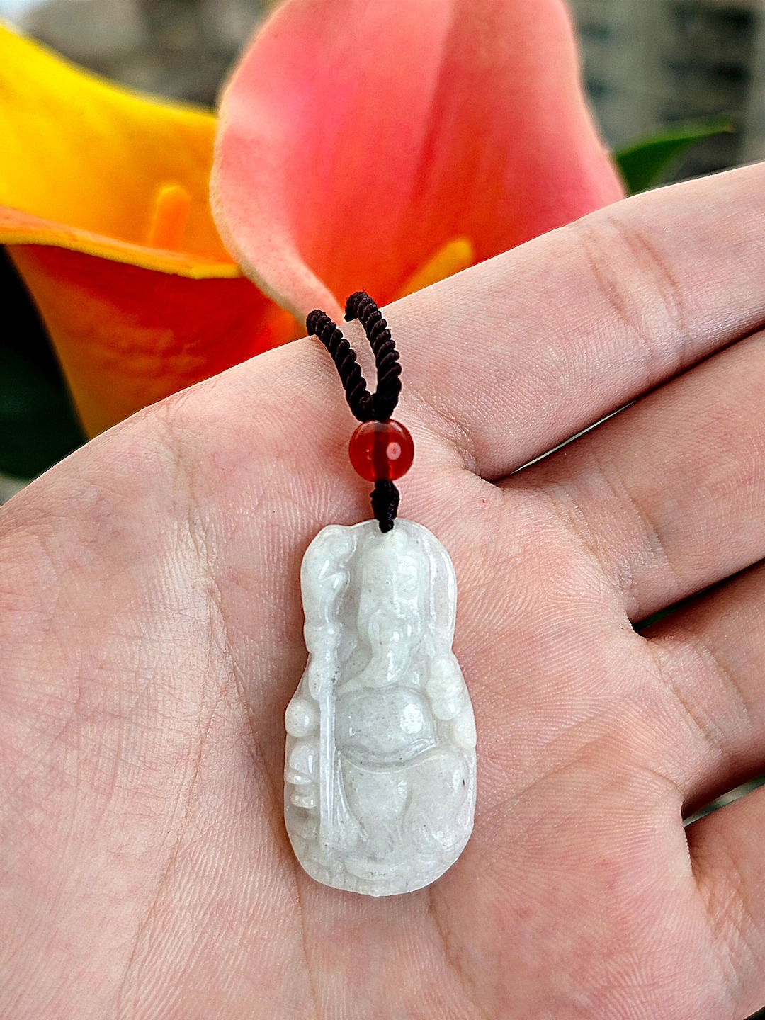 Authentic Green Jade Pendant Necklace Natural Jadeite Gemstone Grade A ...