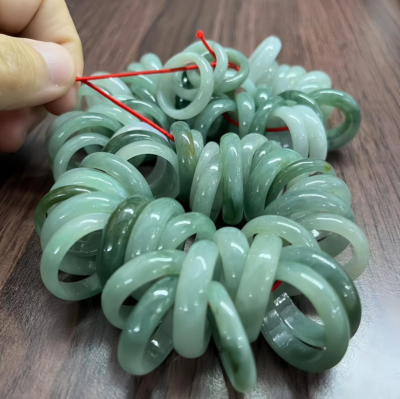 Anillo de jade verde auténtico, jadeíta birmana natural, piedra ...