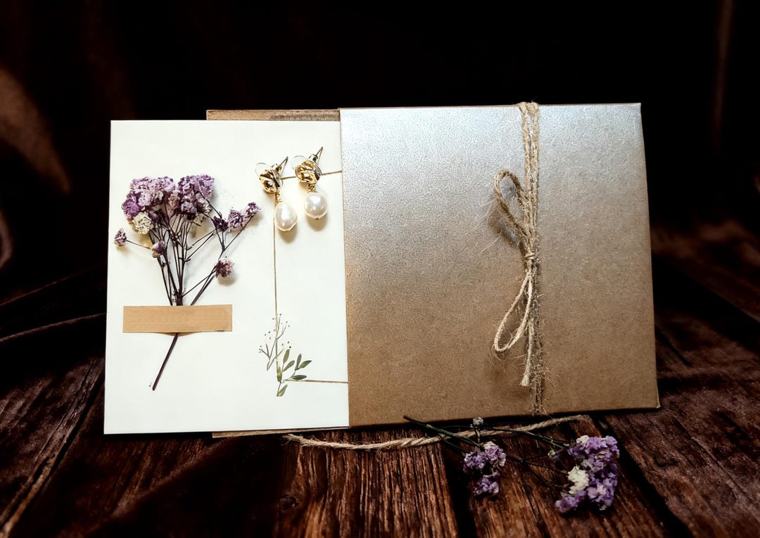 Real Flower Hand Written Personalized Greeting Card - Etsy