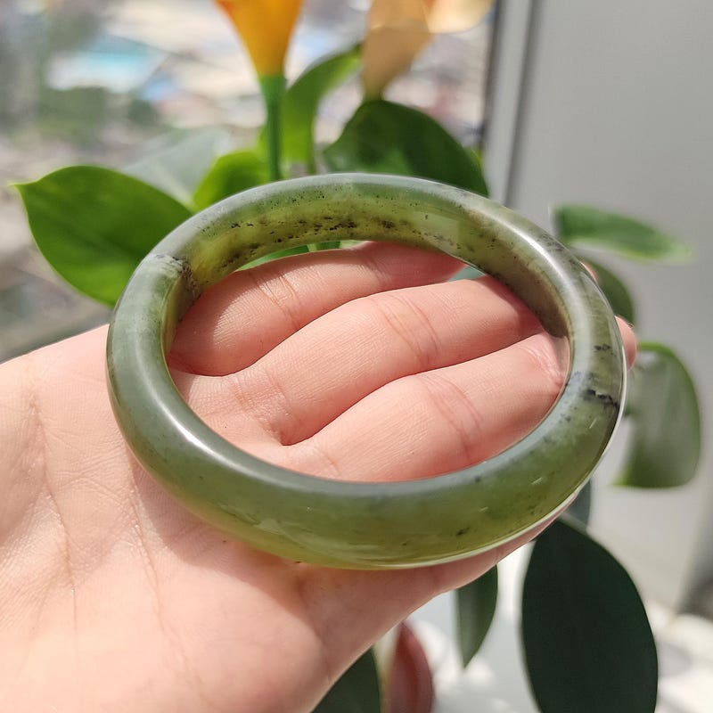 Jade Bangle - Etsy
