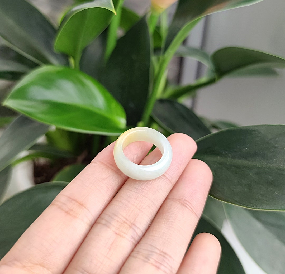 3US Real Jade Ring Authentic Jadeite Jade Ring Natural Burmese Grade A ...