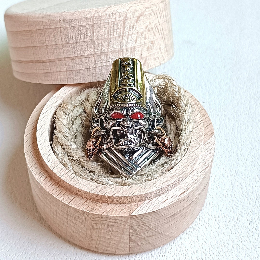 God Silver Ring Red Eye - Etsy UK