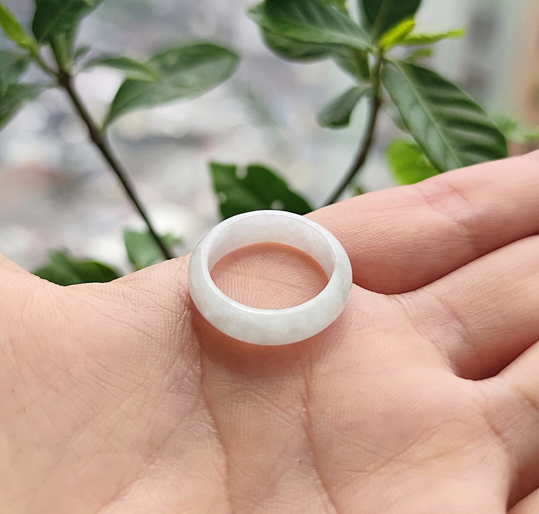 6.5US Authentic Jadeite Jade Ring Natural Burmese Grade A - Etsy