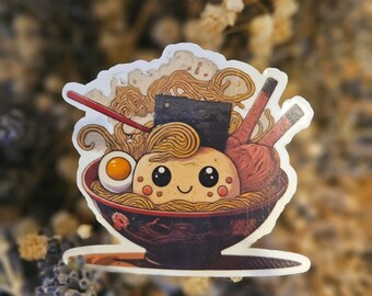 Kawaii Ramen Bowl Sticker Pack Cute Fun Stickers Stickers Pack of 4 ...
