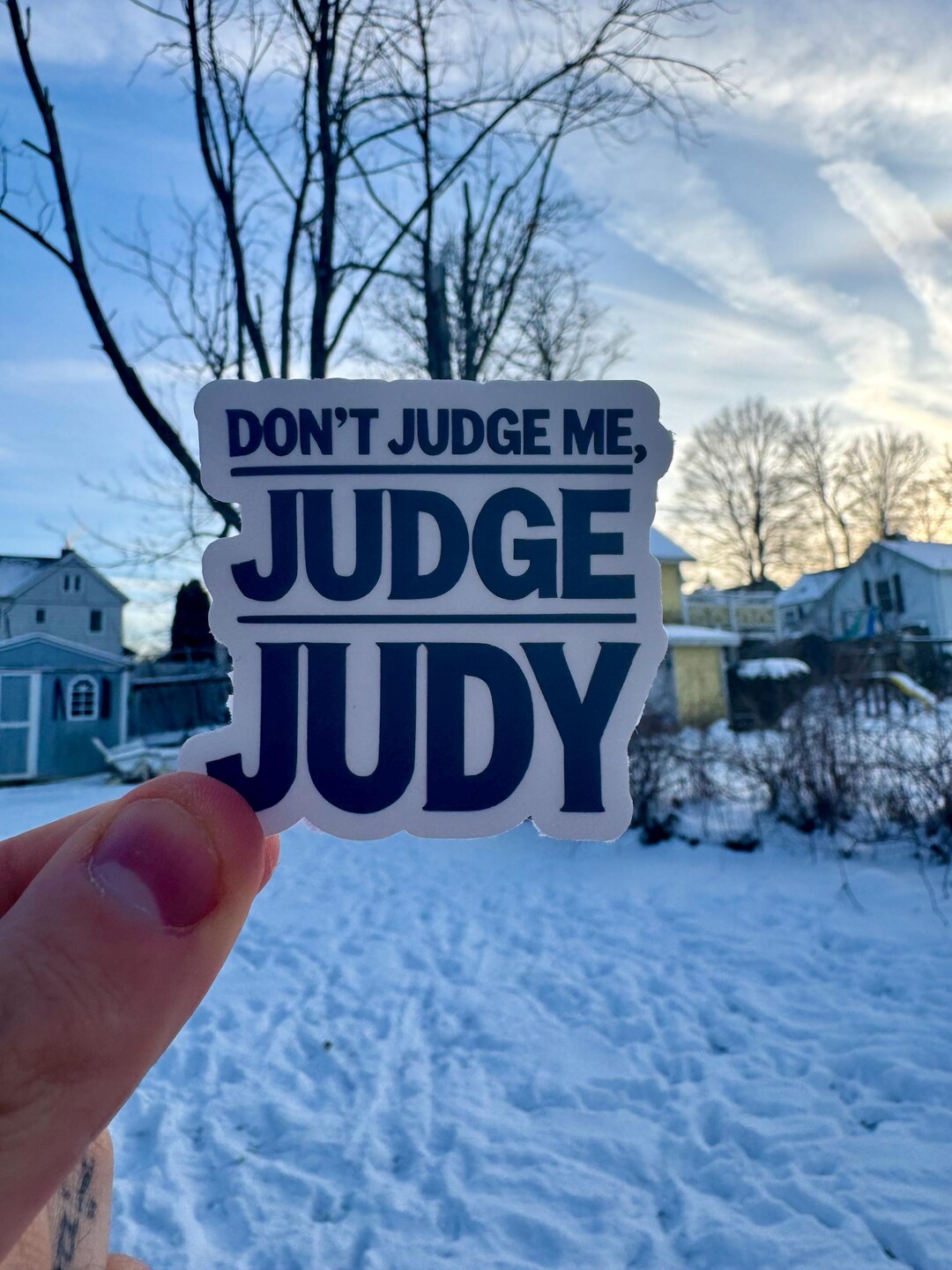Don't Judge Me, Judge Judy Sticker | Funny Vinyl Decal | Durable ...