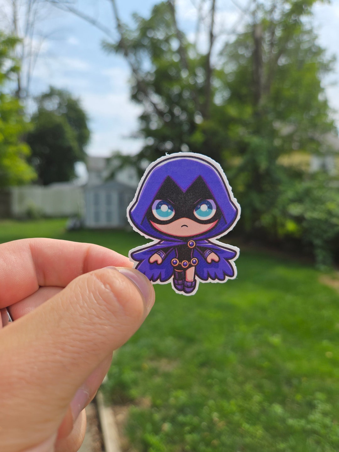 Chibi Raven Sticker | Waterproof Vinyl Decal for Laptops | Water ...