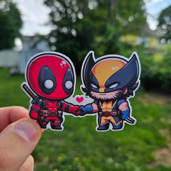 Deadpool Chibi Sticker - Etsy