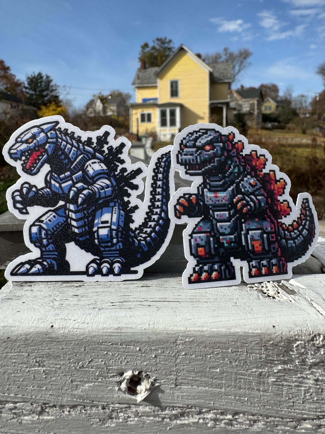 Mechagodzilla | Godzilla | Cool Animated Pixel Art Stickers | Perfect ...