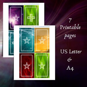 Printable Zener Cards for ESP Training Clairvoyance & - Etsy
