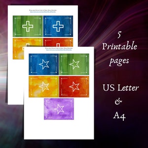 Printable Zener Cards for ESP Training, Clairvoyance & Extrasensory ...