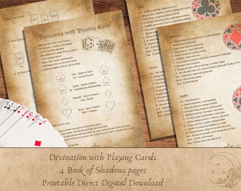 Cartomancy Playing Cards - Etsy